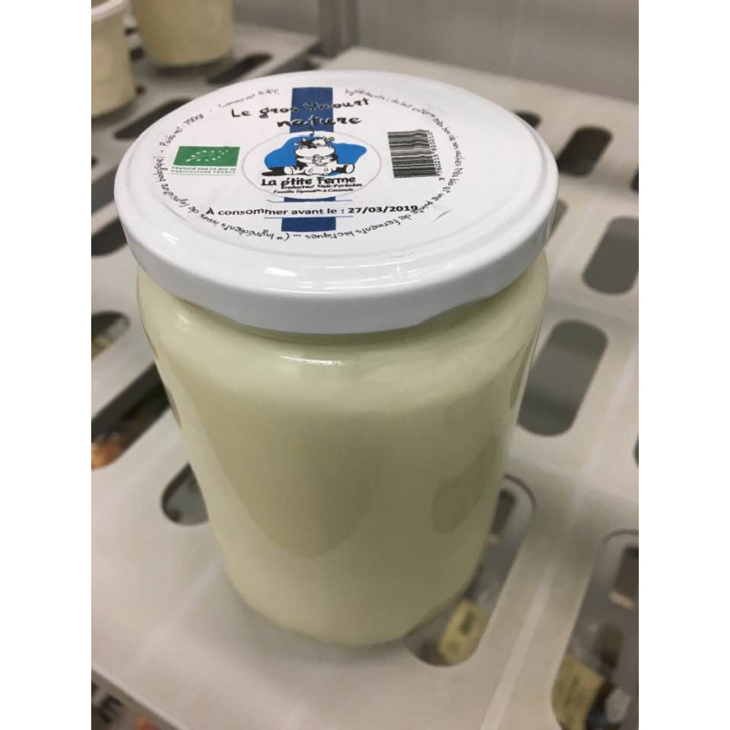 Yaourt Bio nature 0%, livraison de laitages bio à domicile, Toulouse